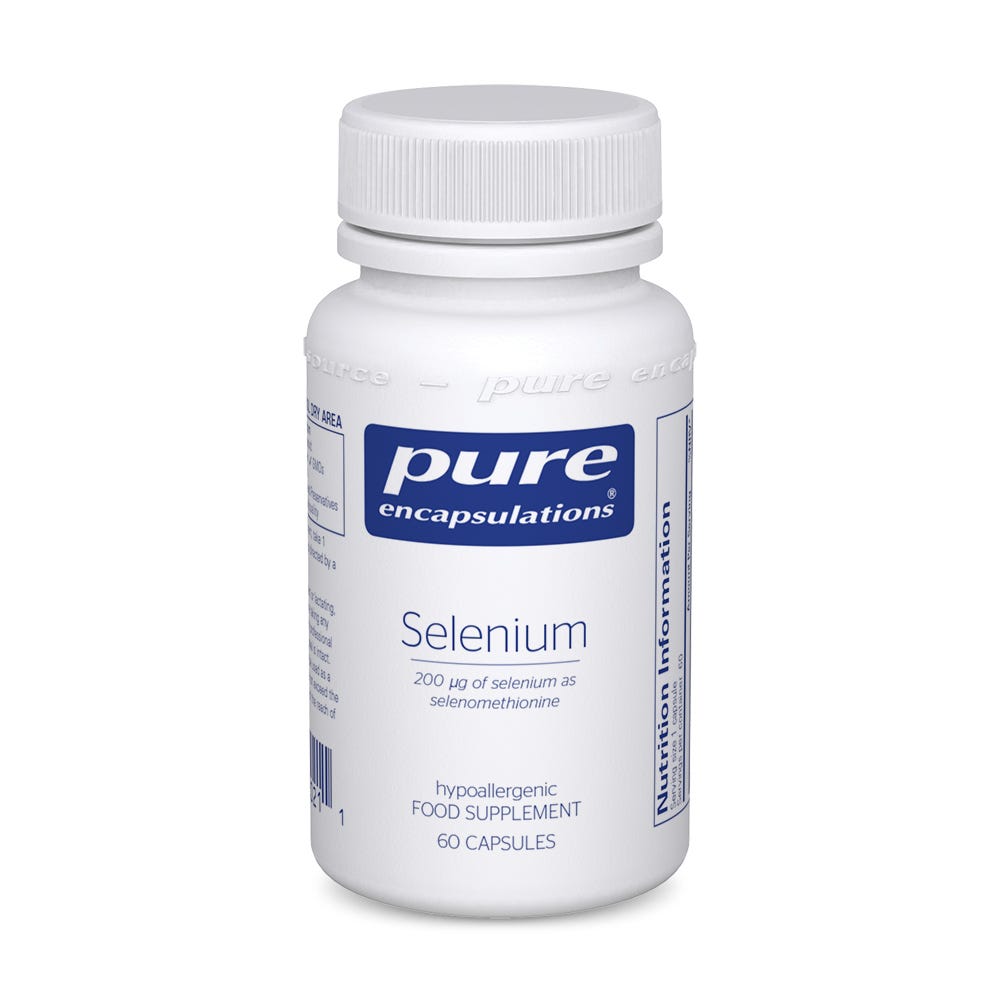 Selenium 200mcg - 60 vcaps – Pure Encapsulations – Body Fabulous Health ...